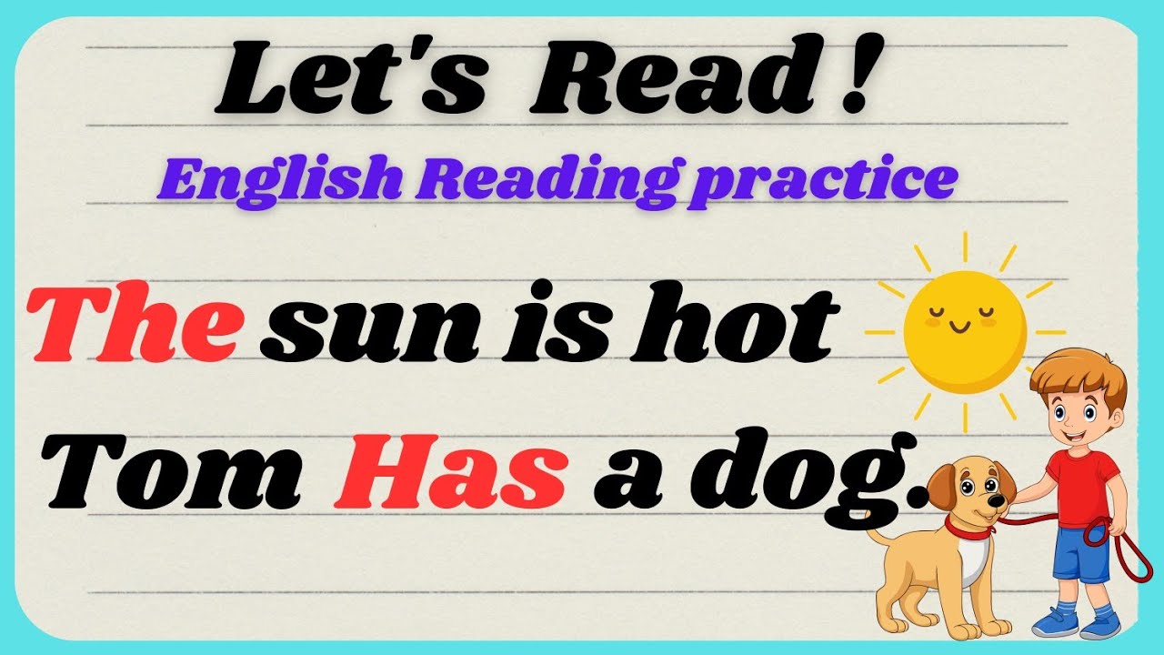 Reading for class1|Sentence reading for kids |English Reading |Cvc word ...