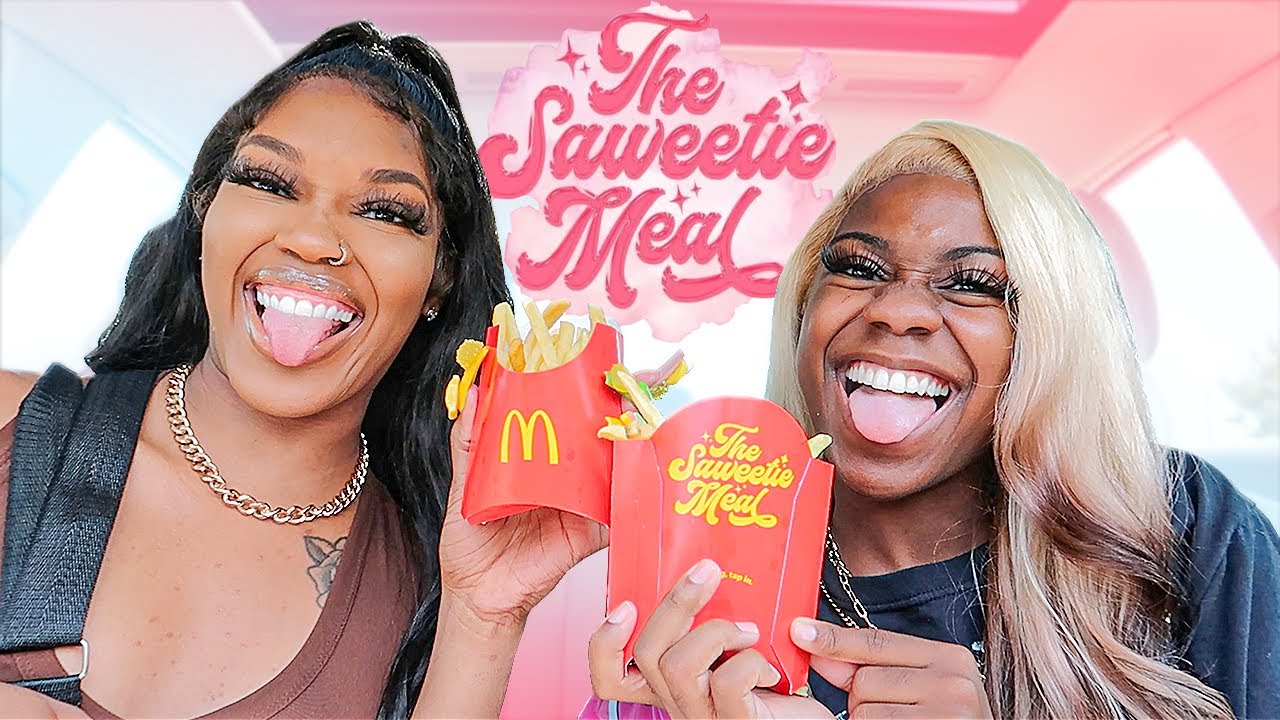 TRYING THE SAWEETIE MEAL FOR THE FIRST TIME!! - YouTube