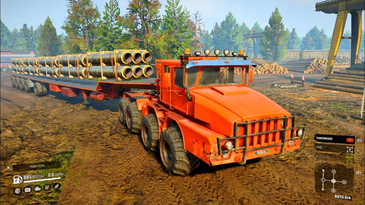 SnowRunner Gameplay KOLOB-74941 Truck Oil Refinery Heavyweight Cargo ...