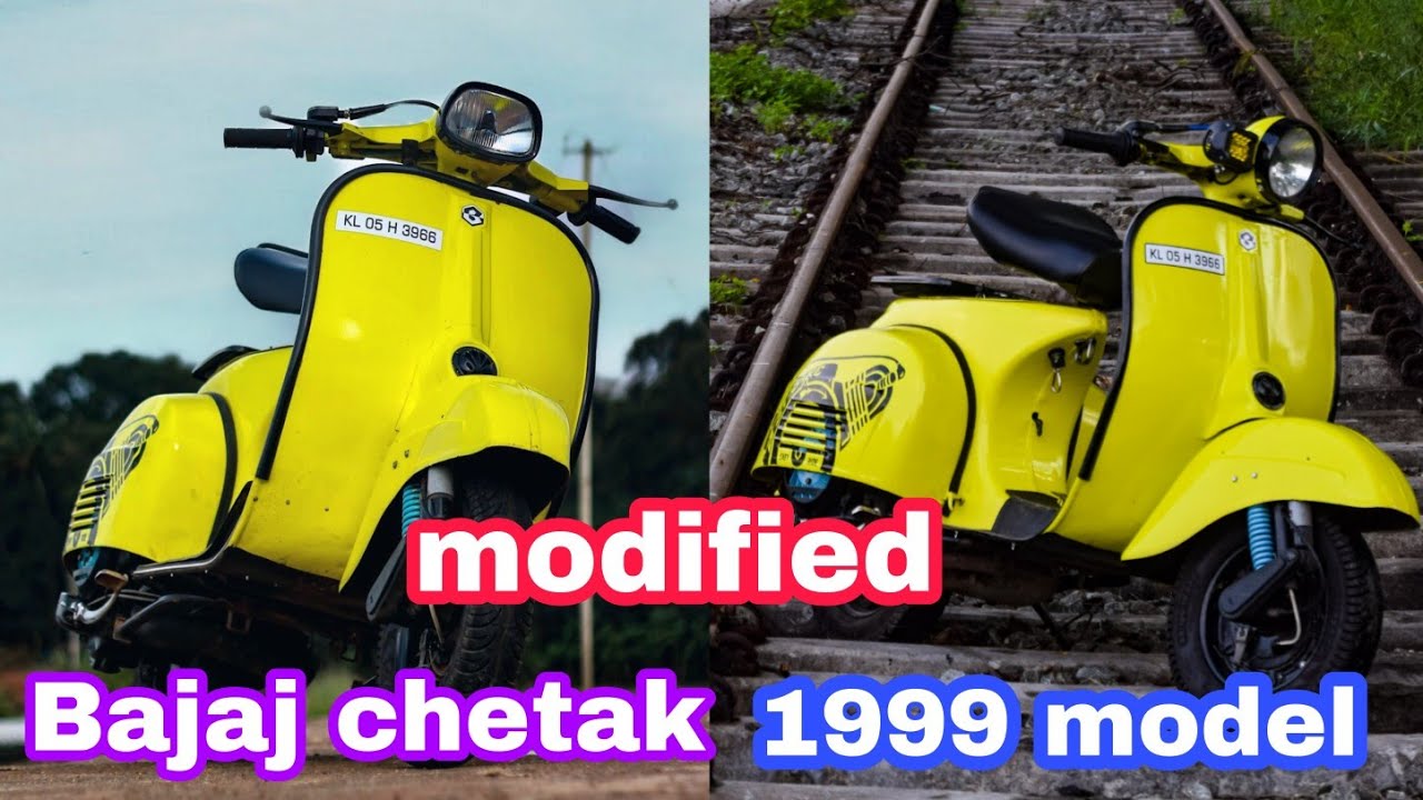 Bajaj Chetak Modified Yellow