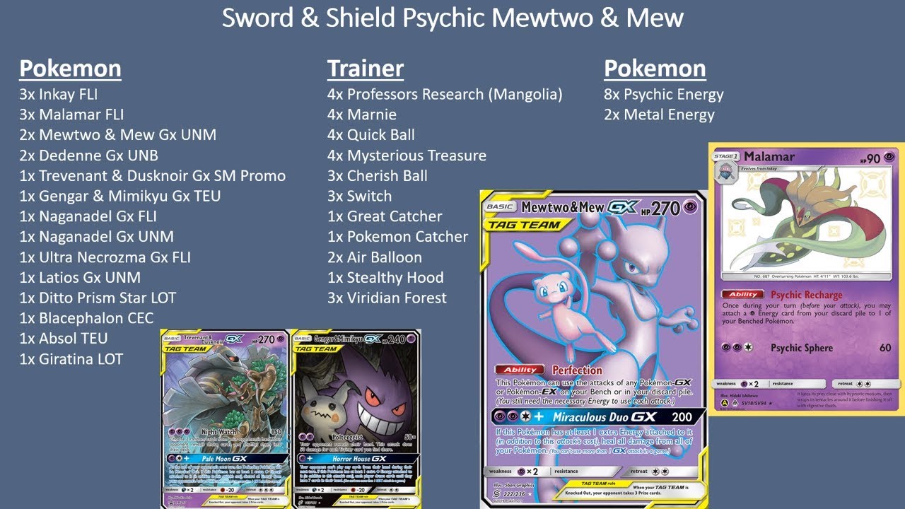 Sword & Shield Psychic Mewtwo & Mew Deck Analysis - YouTube