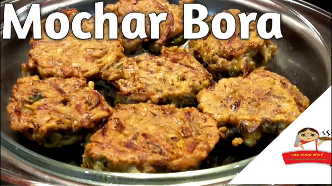 Mochar Bora Recipe | মোচার বড়া | Vegetable Snacks | Banana flower ...
