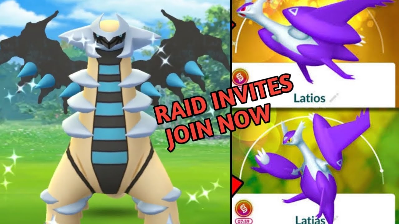 MEGA LATIAS AND LATIOS, GIRATINA RAID INVITES| POKEMON GO LIVE - YouTube