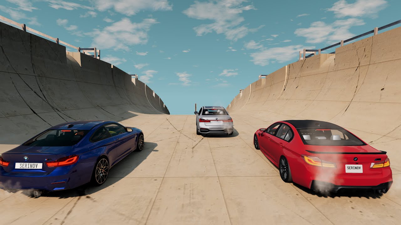 BMW MEGA RAMP JUMP 😱 BeamNG.drive - YouTube