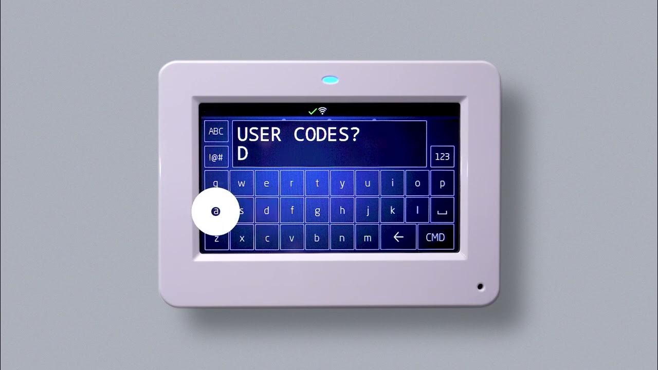 How to Type Characters on the DMP Touchscreen Keypad - YouTube