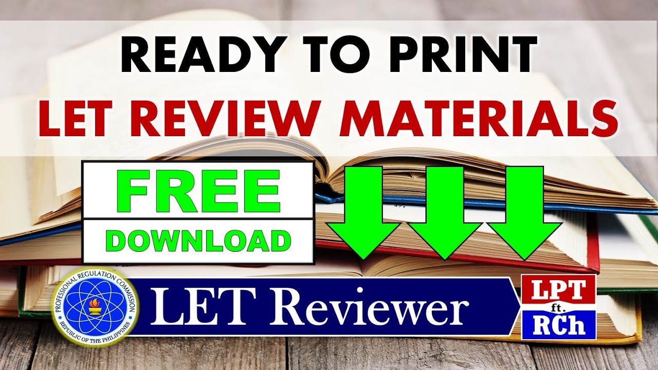 DOWNLOAD FREE LET REVIEW MATERIALS - LPT ft. RCh - YouTube