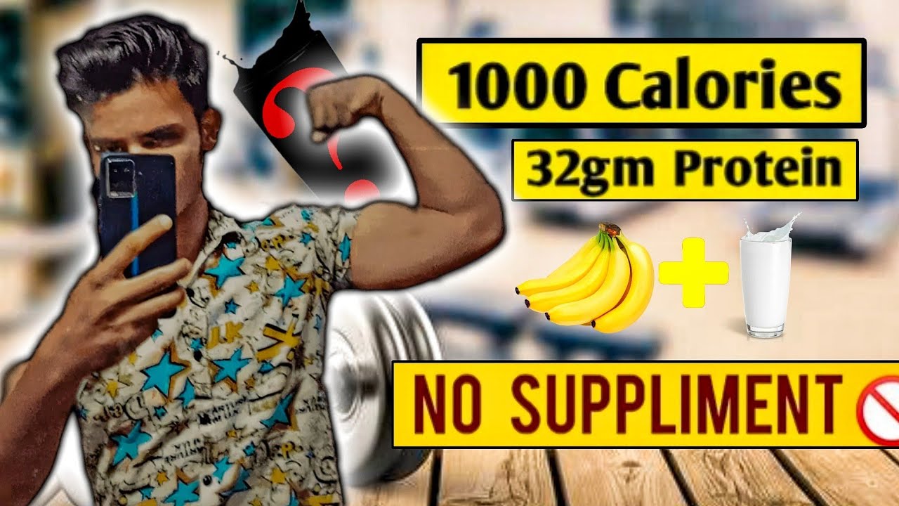 High Protien Muscle Building Shake For BodyBuilding | HomeMade Mass ...