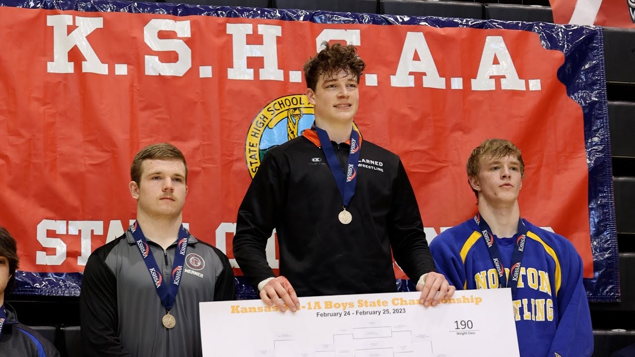 Larned HS wrestler Luke Fisher is 3-1A Kansas High School State ...