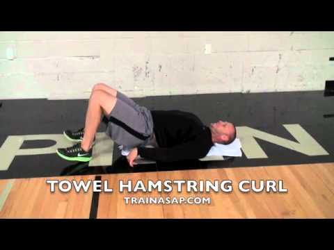 Towel Hamstring Curls 1 - YouTube
