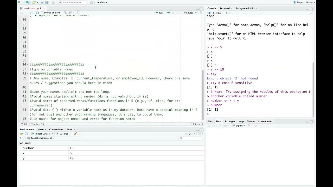 Creating Variables In R Youtube