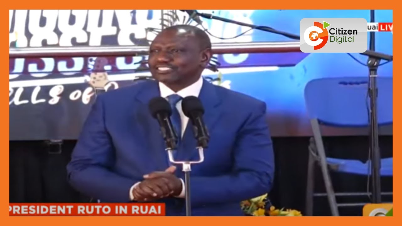 President William Ruto attends church in Ruai - YouTube