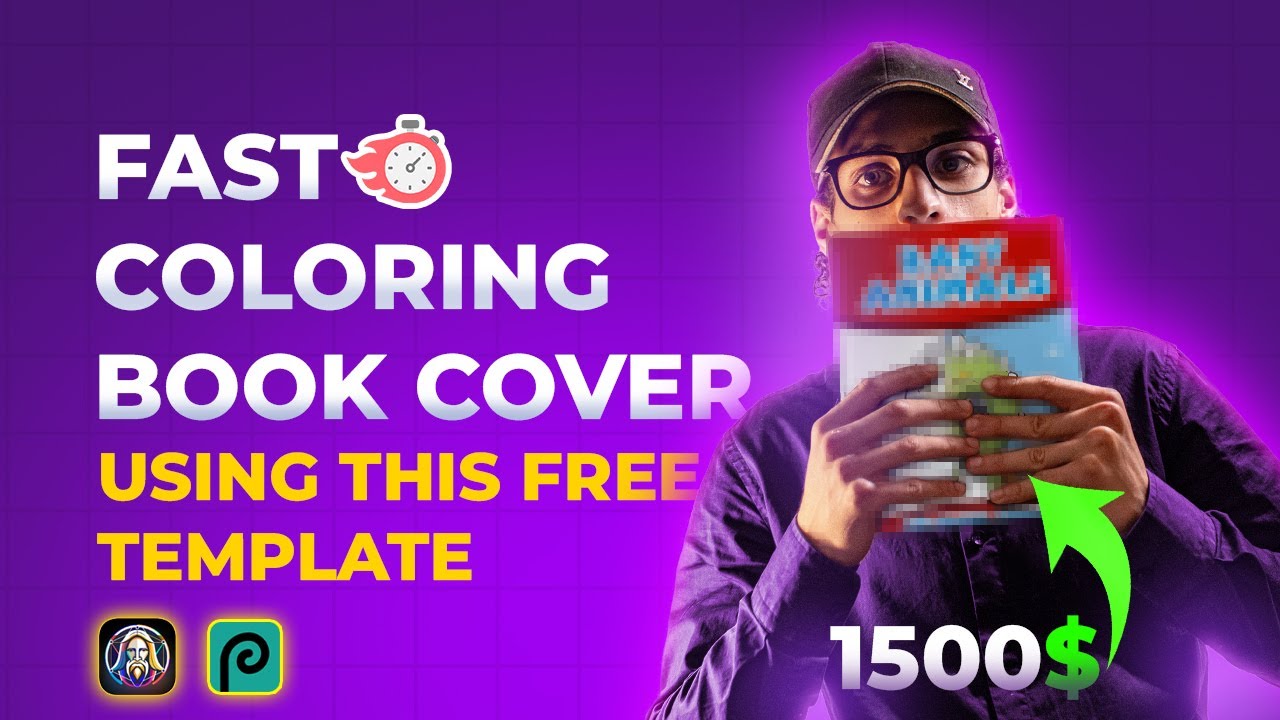 Quick and Easy Coloring Book Cover Design for Amazon KDP Using This ...