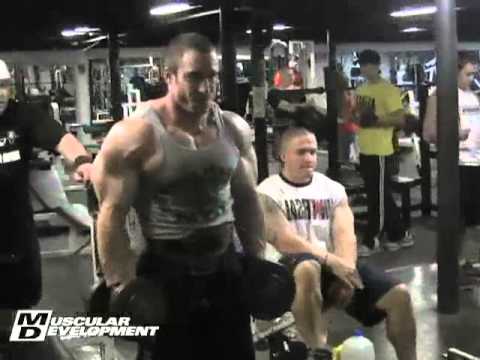 Erik Fankhouser Trains Delts at Iron Asylum Gym in Clevland, OH - YouTube
