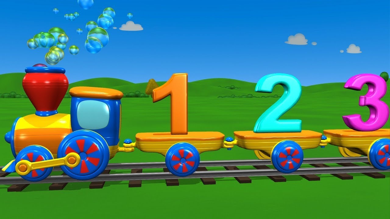 Number Train 1 to 10 | Learn to Count With Number Train For Kids | HD ...