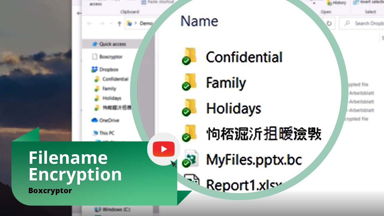 Filename Encryption | Boxcryptor Tutorial - YouTube