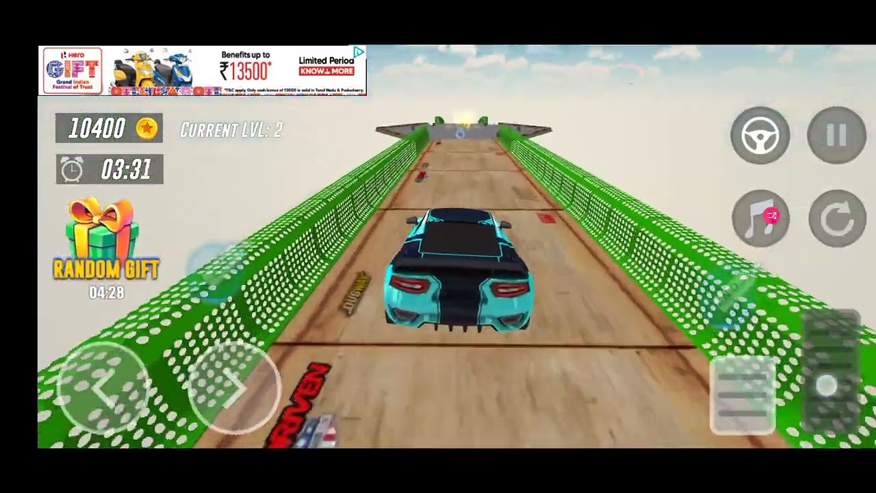 Superb Hero Tricky Car Stunt Game#gta #game #car - YouTube