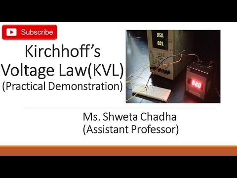 Kirchhoff's Voltage Law (KVL) Experiment Demonstration and explanation - YouTube