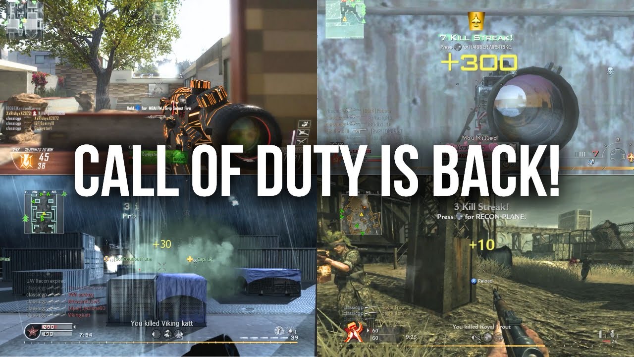 OG CALL OF DUTY IS BACK! XBOX SERVERS FIXED! - YouTube