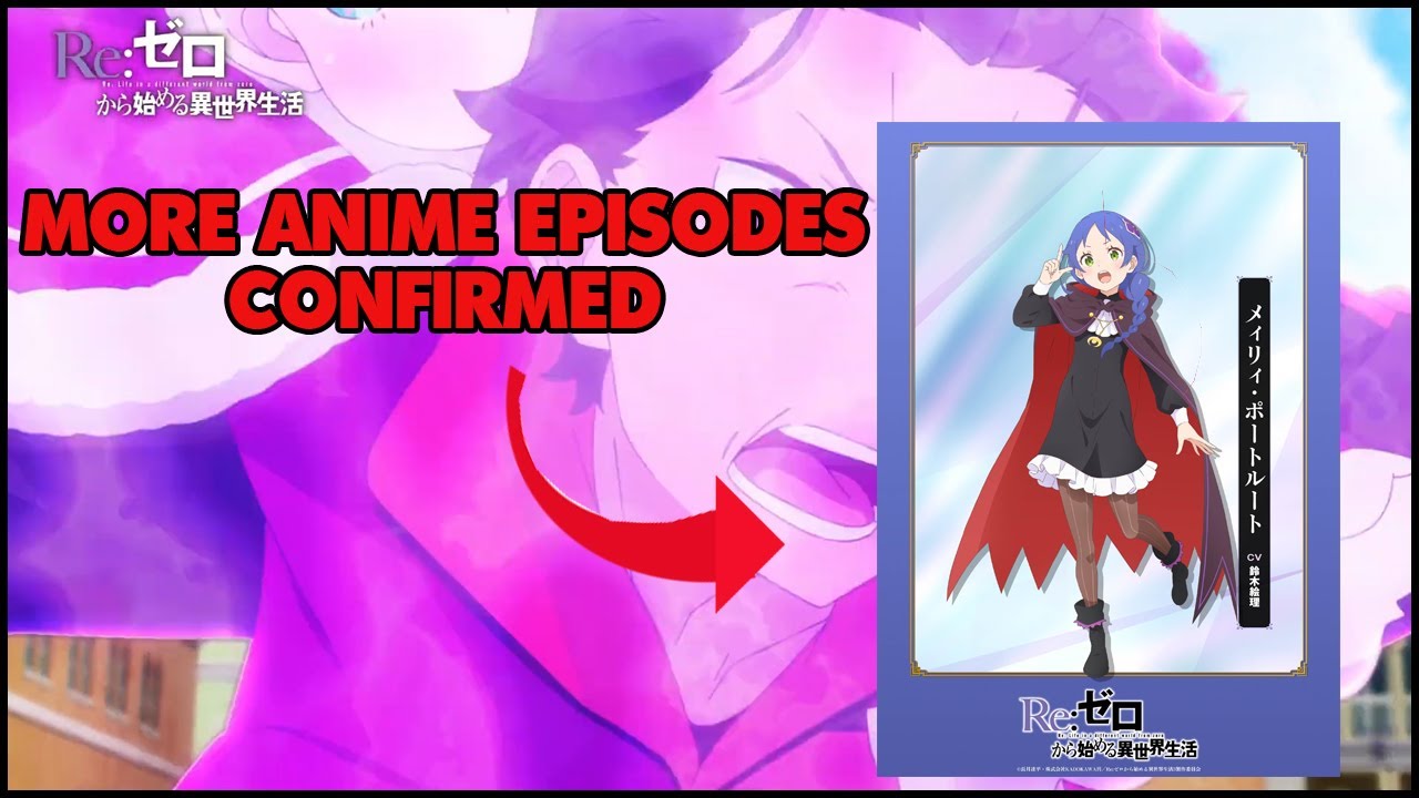 MORE RE: ZERO EPISODES COMING (ARC 6 ANIME CONFIRMED) - YouTube