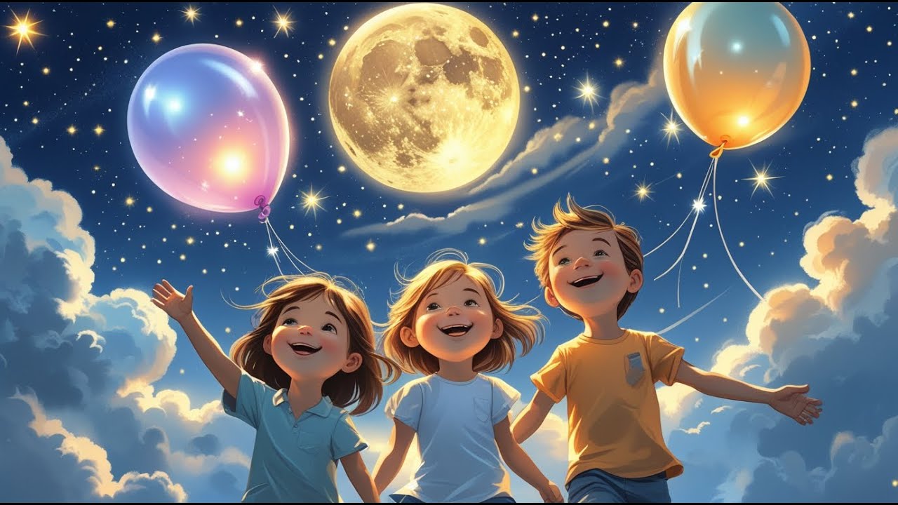 The Dream Balloon Ride 🎈 | Kids English Poem & Bedtime Adventure ...