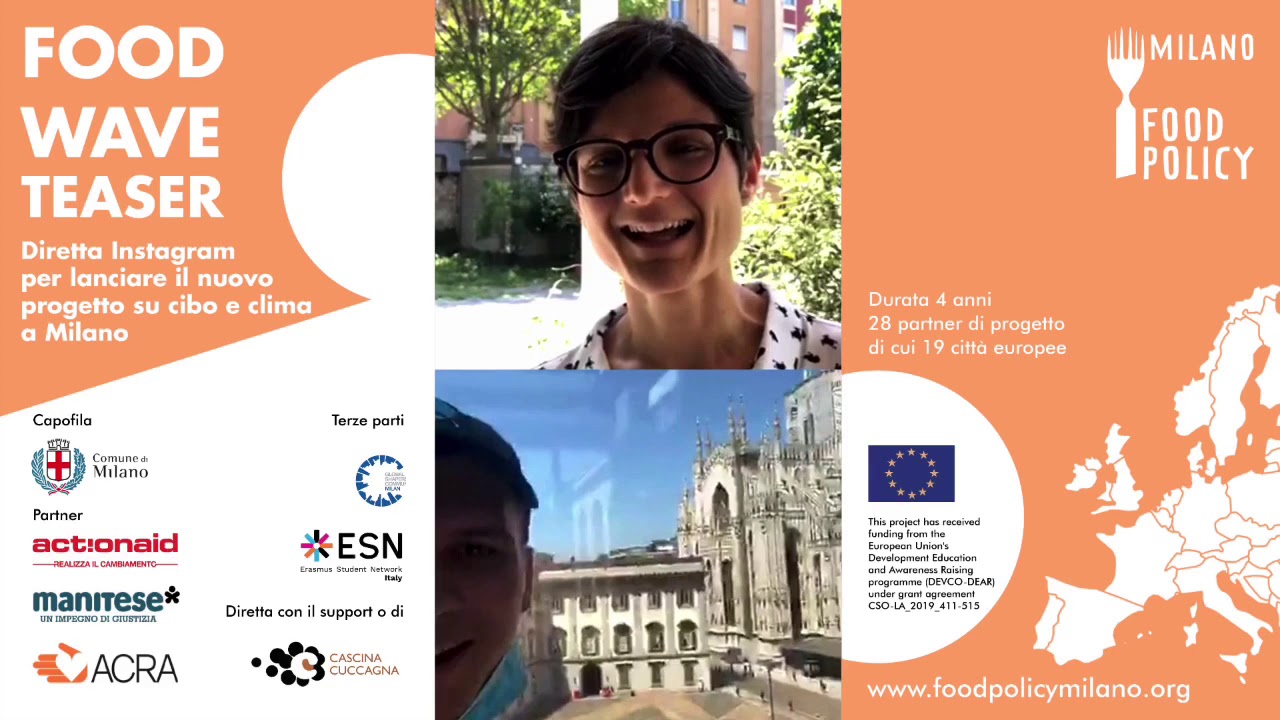 #FoodPolicyLive - Teaser del progetto Food Wave: cibo, clima e giovani ...