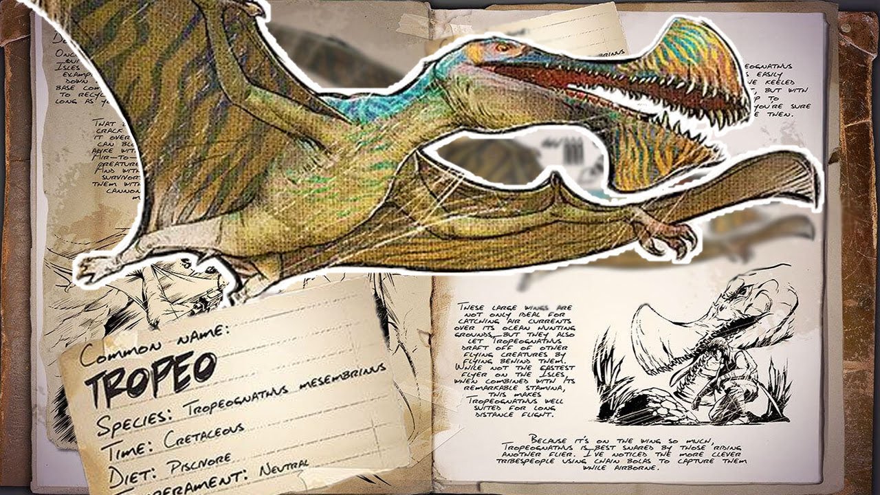 Ark Survival Evolved How To Tame Tropeognathus - YouTube