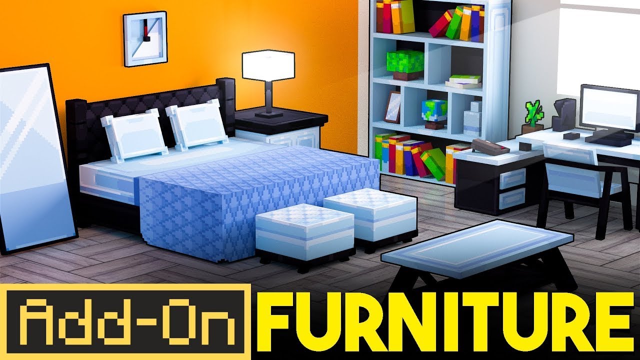 FURNITURE ADDON Works with ANY Texturepack in Minecraft Bedrock Edition ...