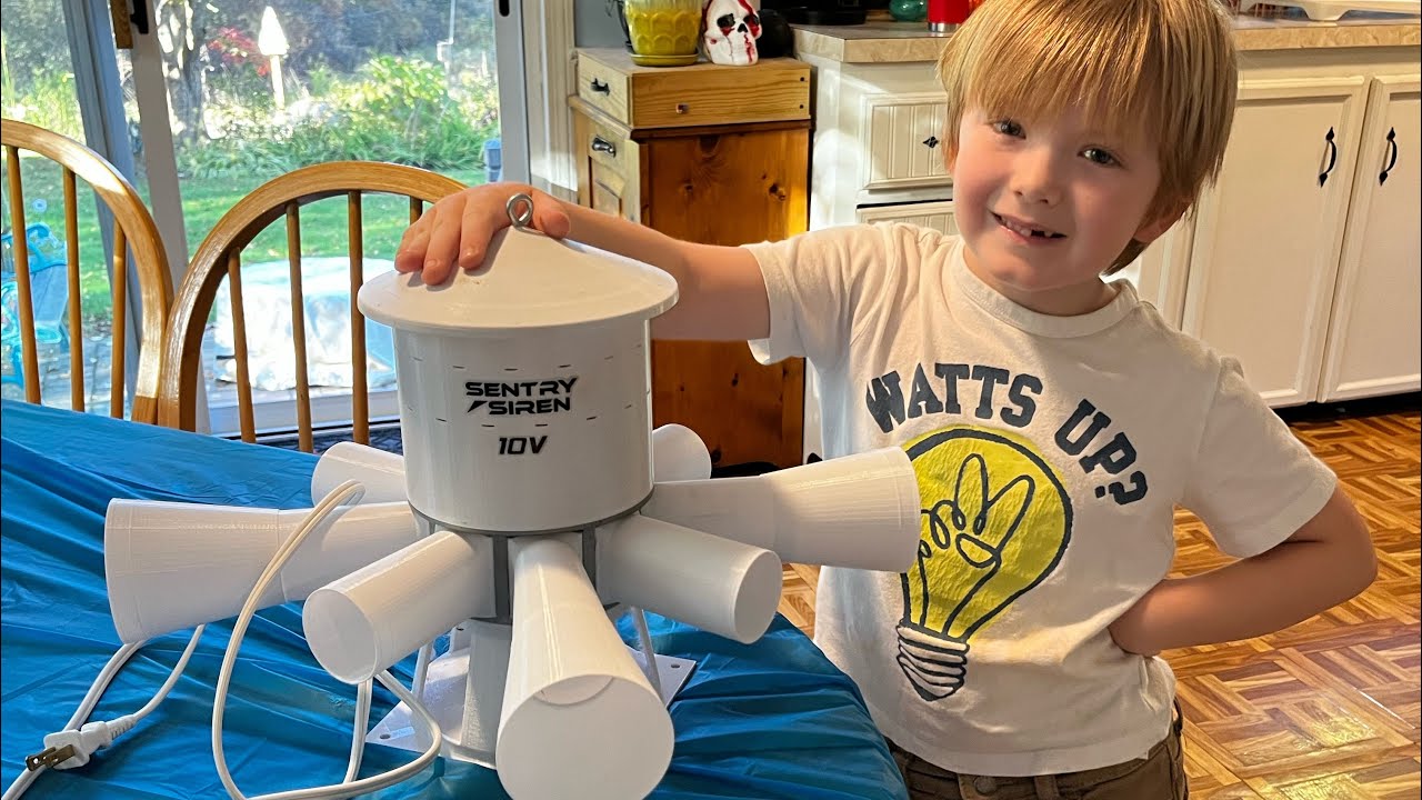 Mini Sentry Siren 10v - YouTube