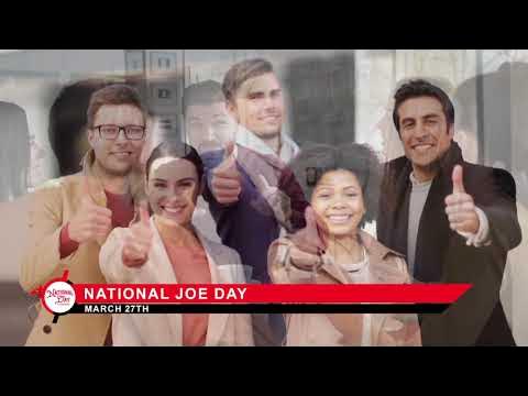 National Joe Day on March 27 - YouTube