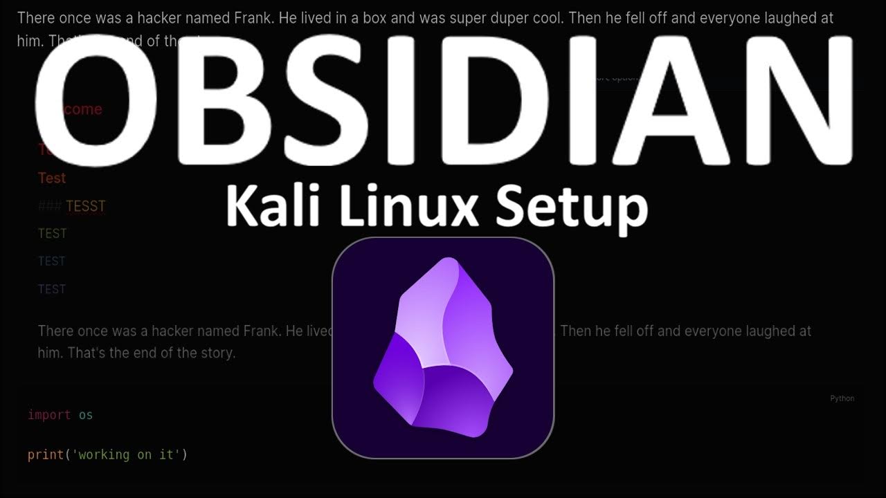 Minimal Obsidian for Kali Linux - How To - YouTube