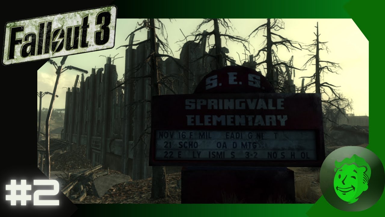 Fallout 3 #2 - "La ville de Springvale" - YouTube