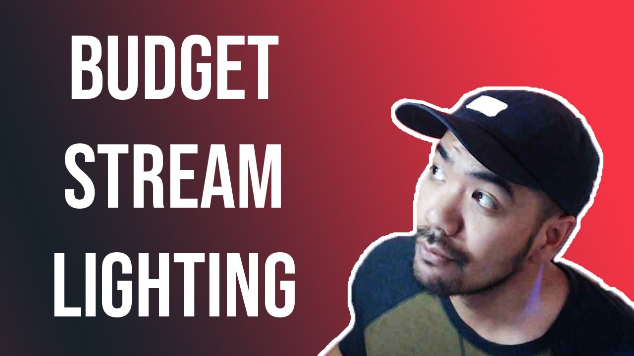 BUDGET STREAM LIGHTING SETUP when starting your stream - YouTube