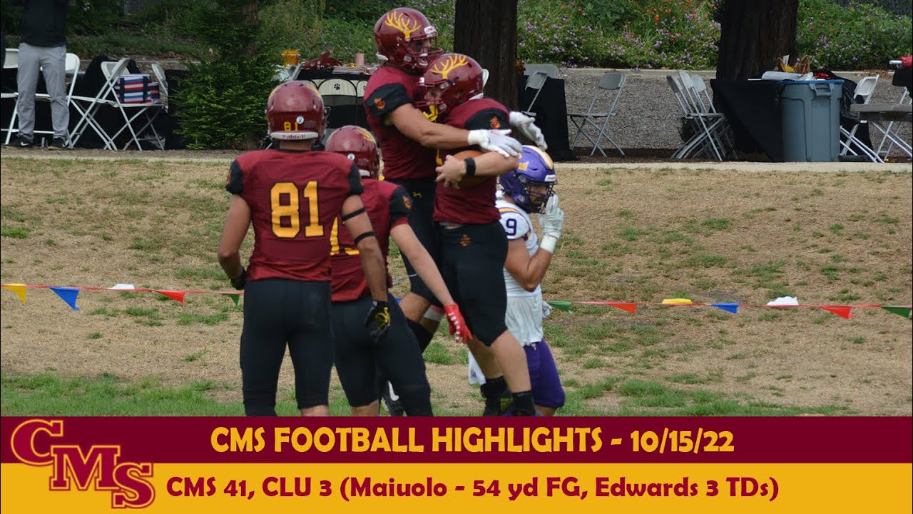 CMS Football Highlights vs. Cal Lutheran - YouTube