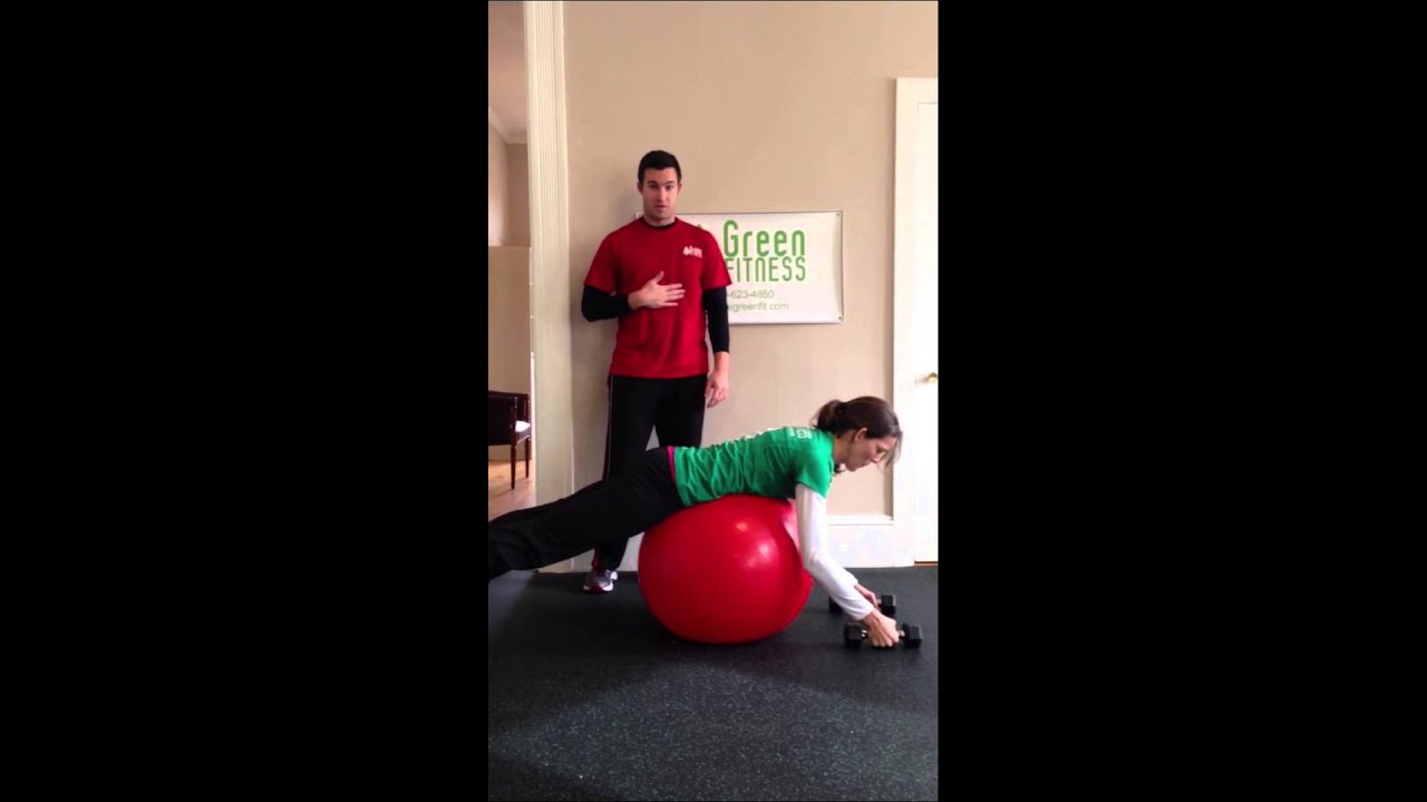 Reverse Fly on Stability Ball - YouTube