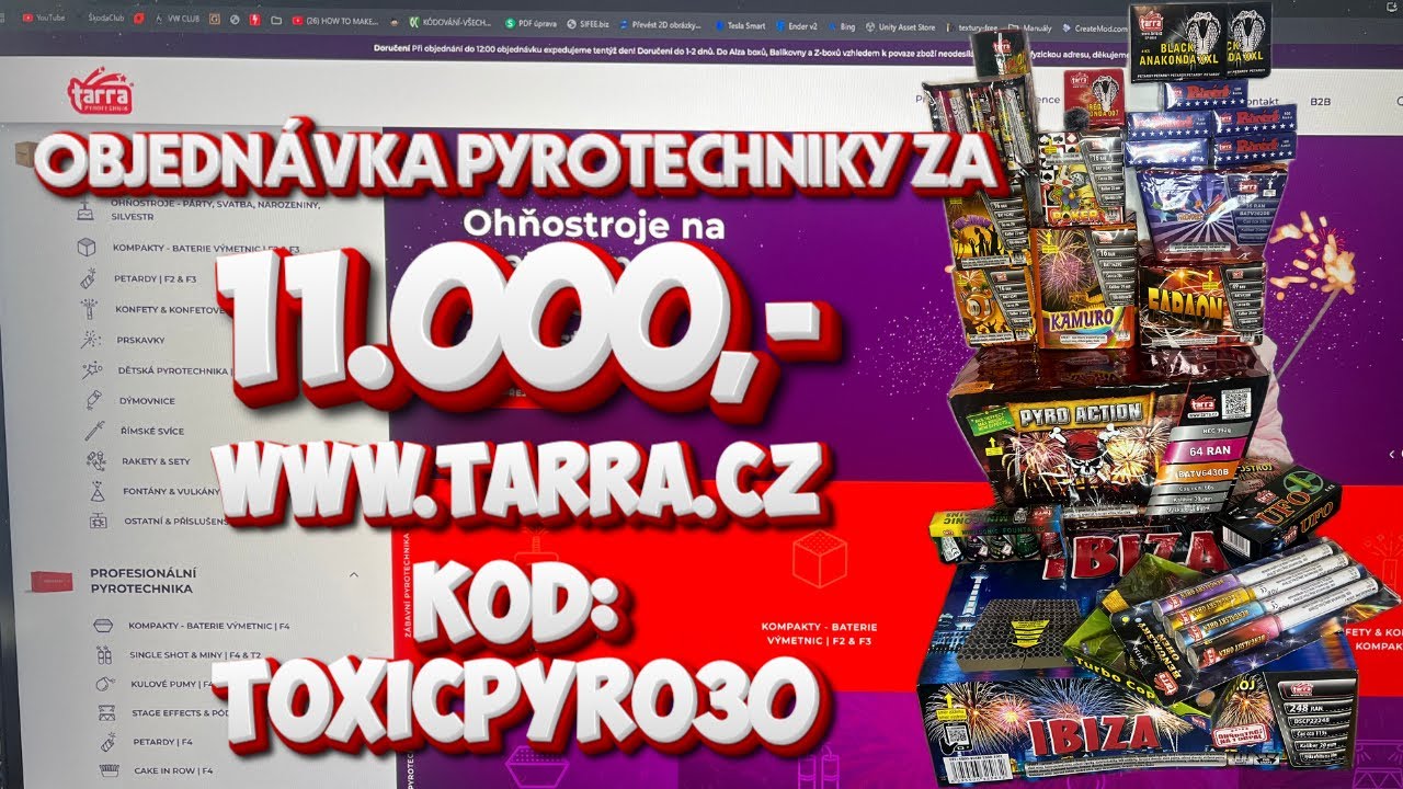 Objednávka pyrotechniky od @tarrapyrotechnik za 11.000kč! + Soutěž ...