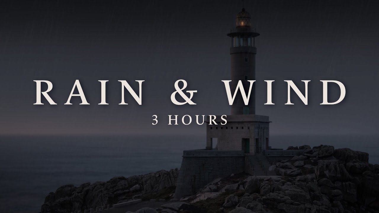 Gentle Rain and Wind at Lighthouse | Sounds for Sleep, Relaxing and ...