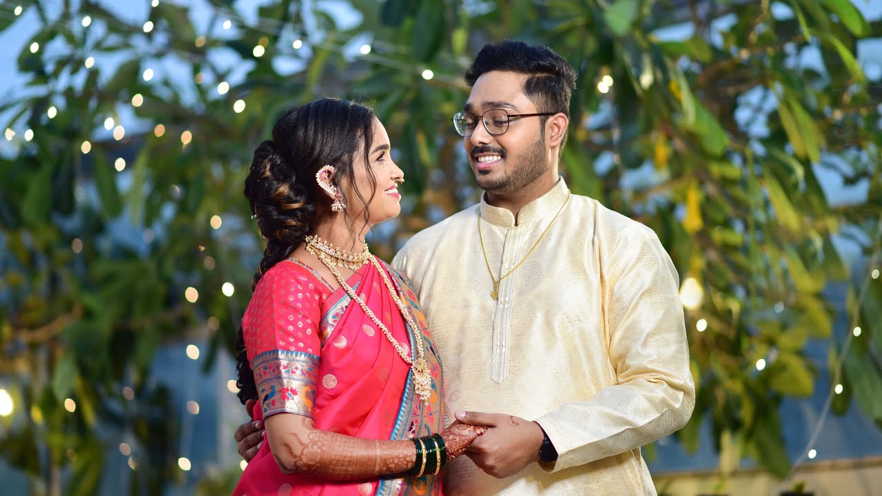 Harsh & Prajakta Engagement | Marathi Engagement Video - YouTube
