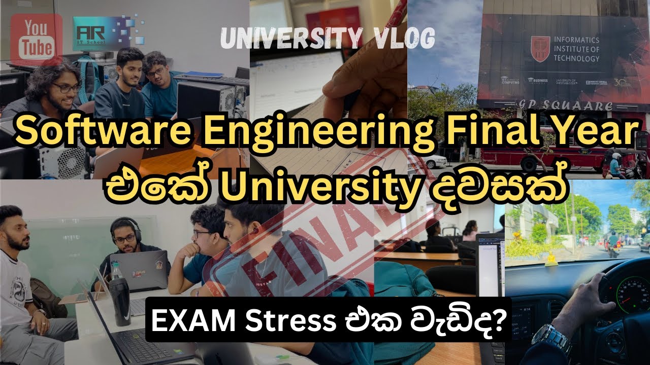 Software Engineering Final Year Student කෙනෙක්ගේ University දවසක් | Vlog 10 - YouTube