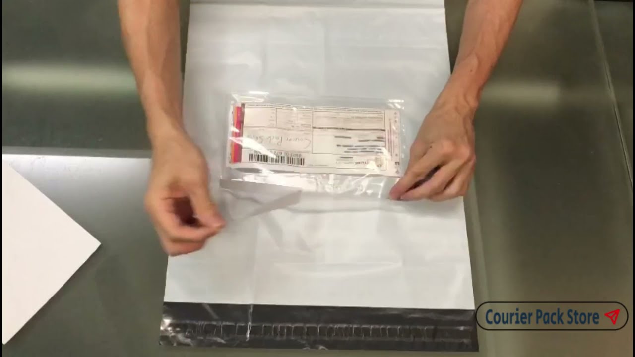 Courier Pack Store: Consignment Note Pocket - YouTube