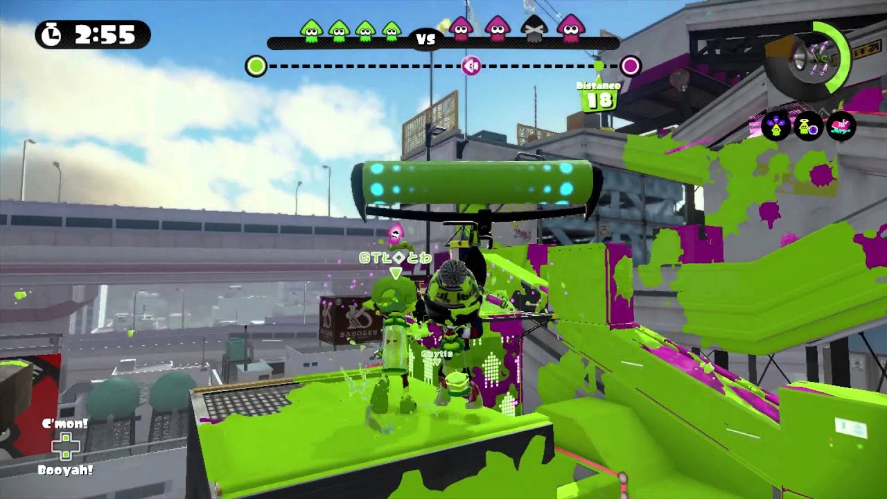 [18-76] Splatoon: Ranked Match - Hero Roller Replica - Moray Towers ...