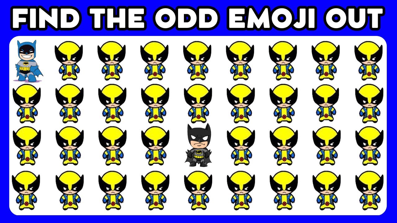 FIND THE ODD EMOJI OUT # 03 | How Good Are Your Eyes | Emoji Challenge ...