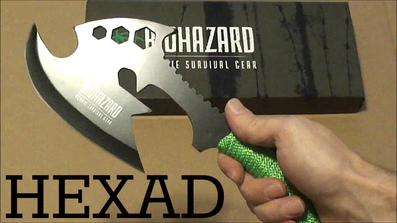 Wartech Biohazard Zombie Survival Gear - HEXAD Throwing Axe Overview ...