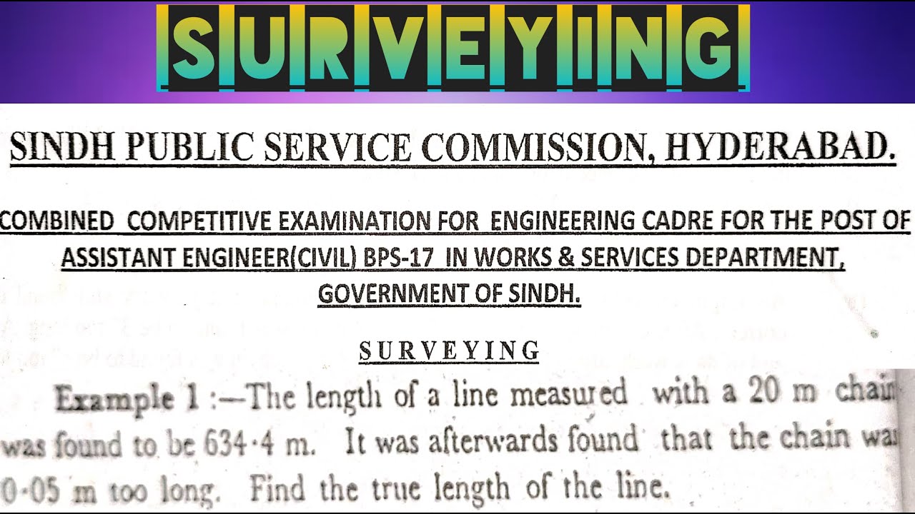 True Length - Problem|Surveying|How to Calculate True Length of a Line ...