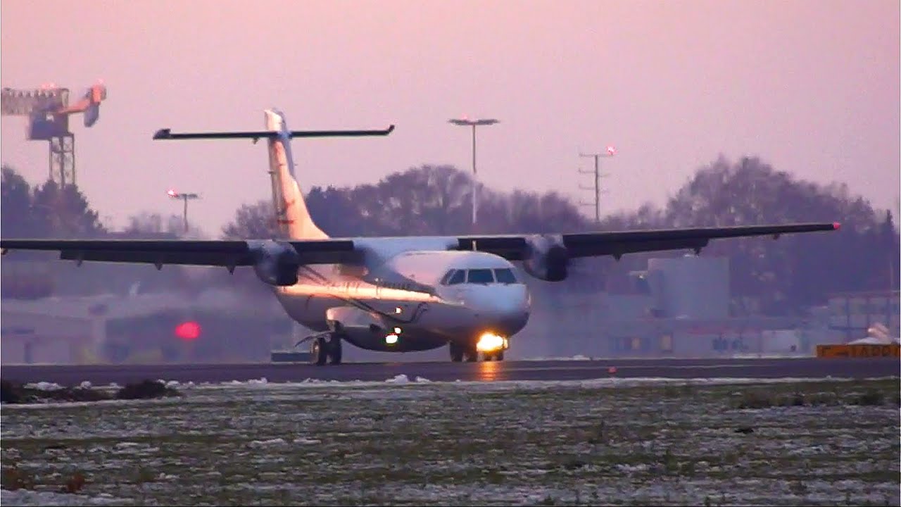 Flughafen Lübeck LBC Blankensee ATR 72-500 AT75 D-ALBC Lübeck Air ...