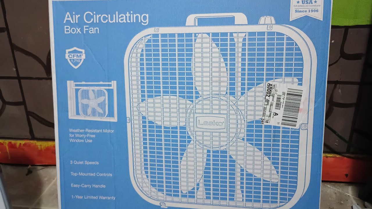 How good is a lasko box fan???? - YouTube