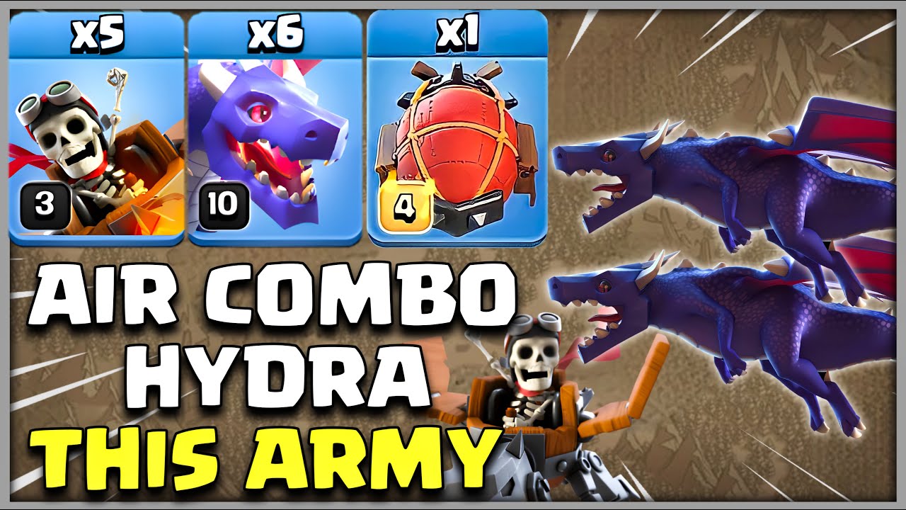 Most Powerful! Th15 Hydra Attack Strategy | Th15 Dragon Rider & Dragon ...