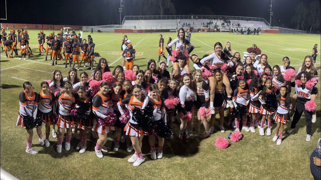 Merced bears pink out youth varsity halftime routine🐻📣🎀 - YouTube