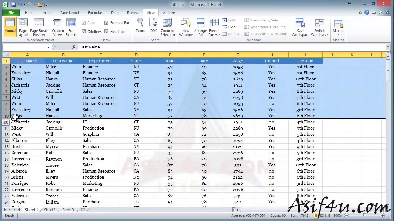 Excel 2010 Essential Training Bangla 50 Custom View And Print Selection excel-2010-essential-training-bangla-50-custom-view-and-print-selection