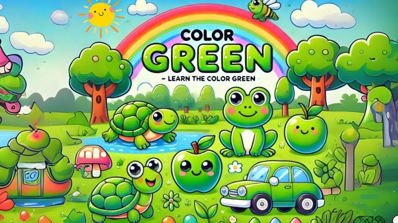 Color Green | Learn the Color Green with Examples for Kids - YouTube
