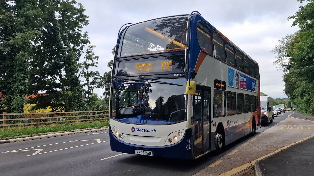Stagecoach Southwest Enviro 400 Trident II MX06 XAB (19003) on DY1 to ...